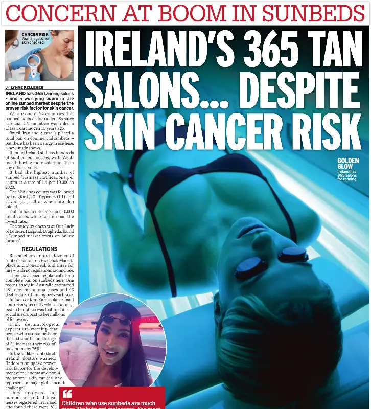 IRELAND’S 365 TAN SALONS... DESPITE SKIN CANCER RISK - PressReader