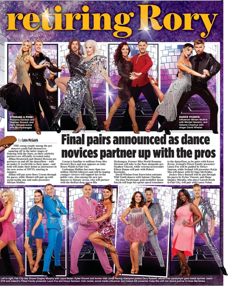 Final pairs announced as dance novices partner up with the pros - PressReader