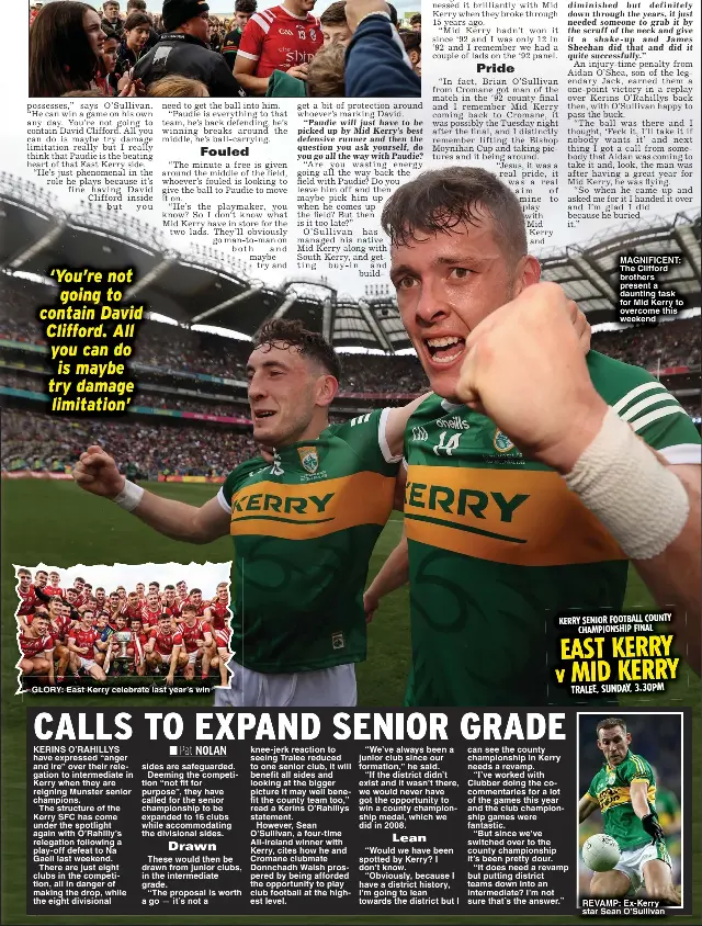 KERRY RANKS AND MAJOR CHANGE FOR KEY DUO - PressReader