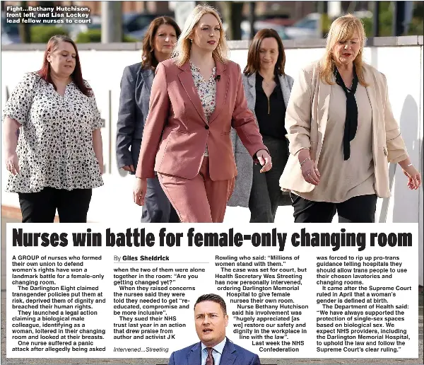 Nurses win battle for female-only changing room - PressReader