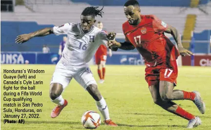 Fifa bans Honduras player for doping - PressReader