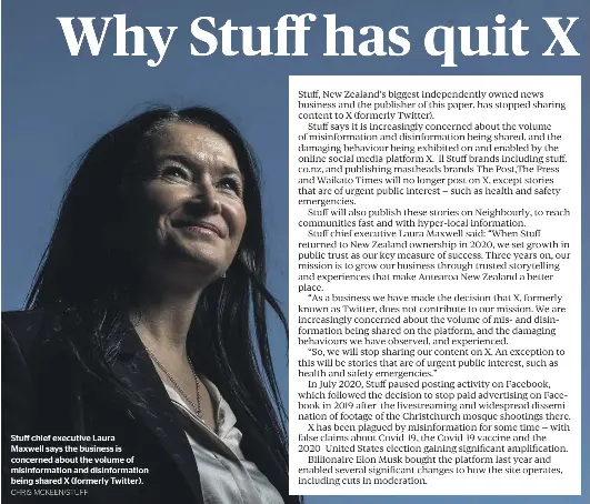 Why Stuff has quit X - PressReader