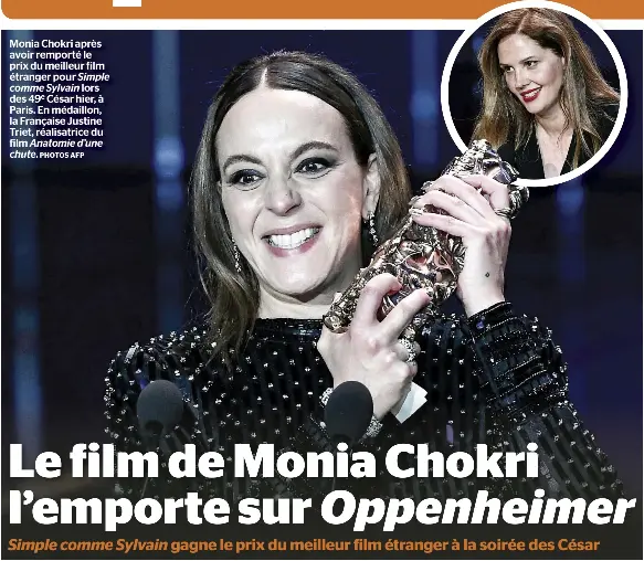 Le film de Monia Chokri l’emporte sur Oppenheime­r - PressReader