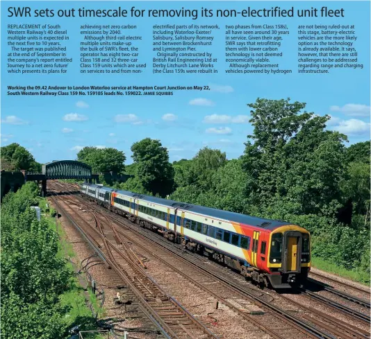 SWR sets out timescale for removing its non-electrifie­d unit fleet ...