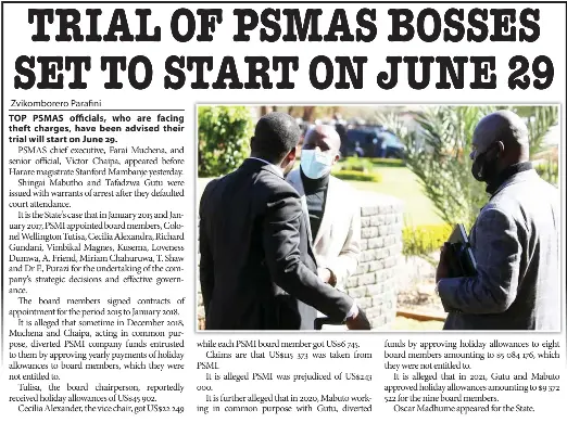 TRIAL OF PSMAS BOSSES SET TO START ON JUNE 29 - PressReader