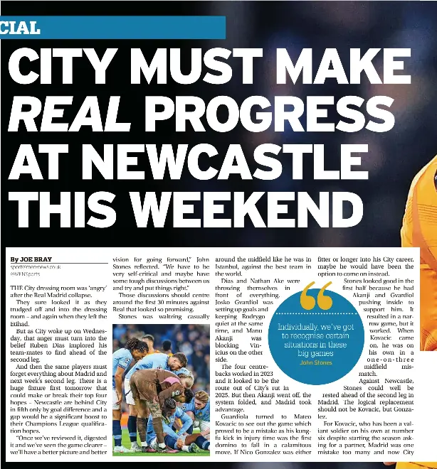 CITY MUST MAKE PROGRESS AT NEWCASTLE THIS WEEKEND - PressReader