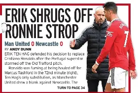 ERIK SHRUGS OFF RONNIE STROP - PressReader