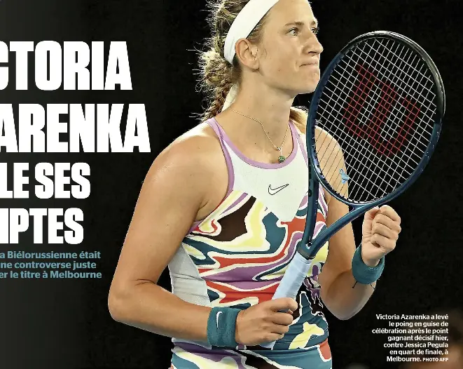 VICTORIA AZARENKA RÈGLE SES COMPTES - PressReader