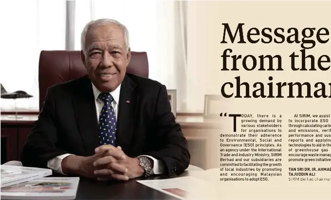 Message from the chairman - PressReader