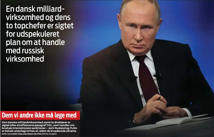 PLANLAGDE BESKIDT RUSSER- HANDEL - PressReader