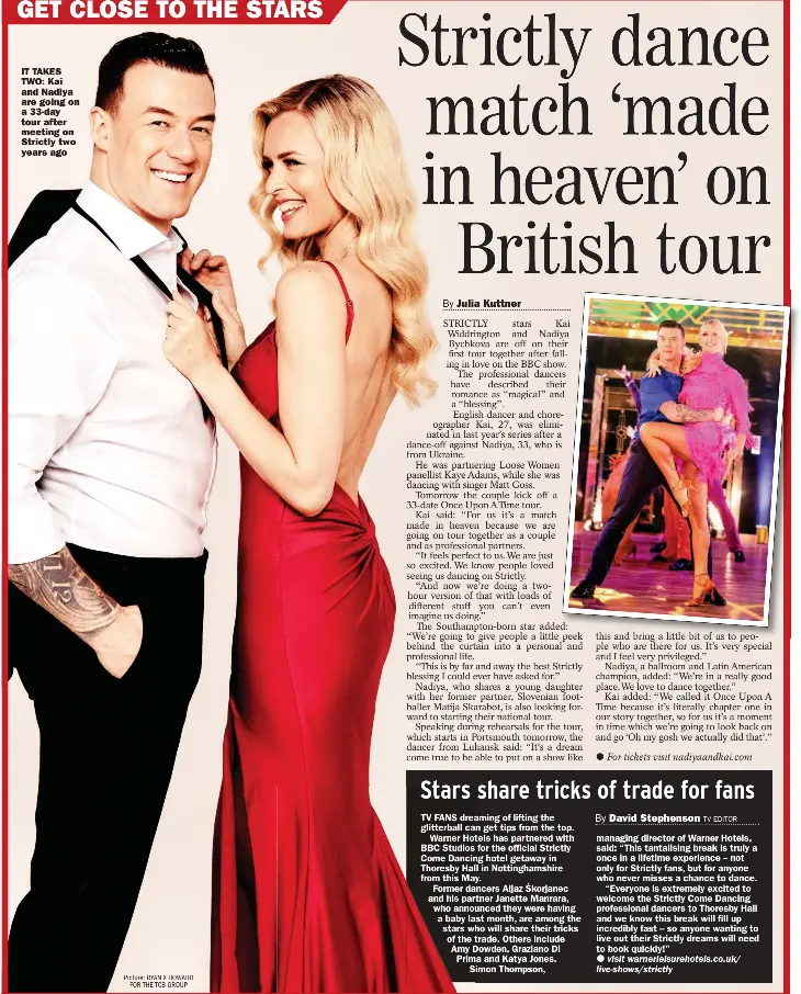 Strictly dance match ‘made in heaven’ on British tour - PressReader
