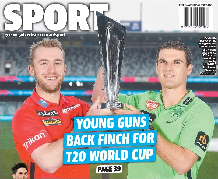 YOUNG GUNS BACK FINCH FOR T20 WORLD CUP - PressReader