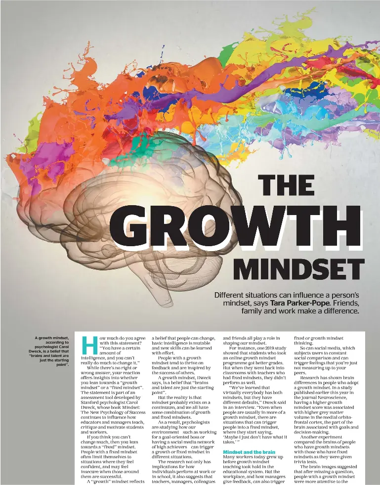 THE GROWTH MINDSET - PressReader