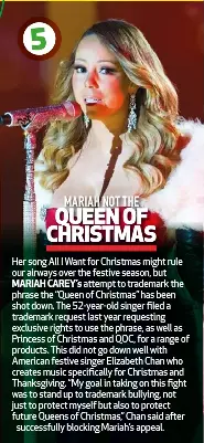 5 MARIAH NOT THE QUEEN OF CHRISTMAS - PressReader