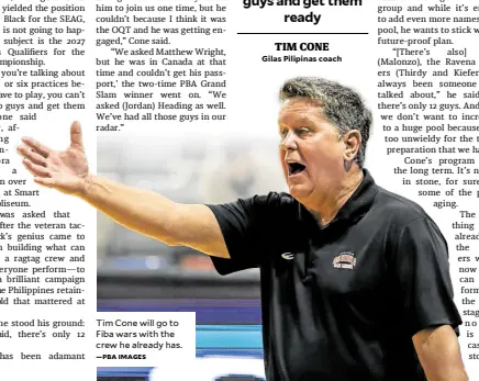 Cone will not touch Gilas pool for Worlds - PressReader