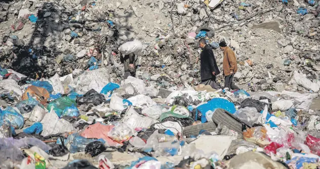 Piling rubble, waste deepen health risks in Israel-besieged Gaza ...