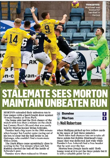 STALEMATE SEES MORTON MAINTAIN UNBEATEN RUN - PressReader