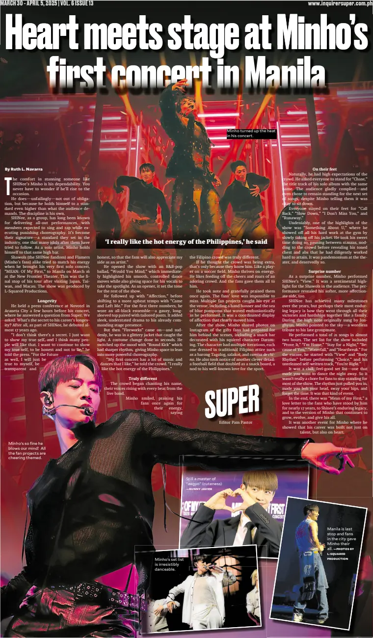 Heart meets stage at Minho’s first concert in Manila - PressReader