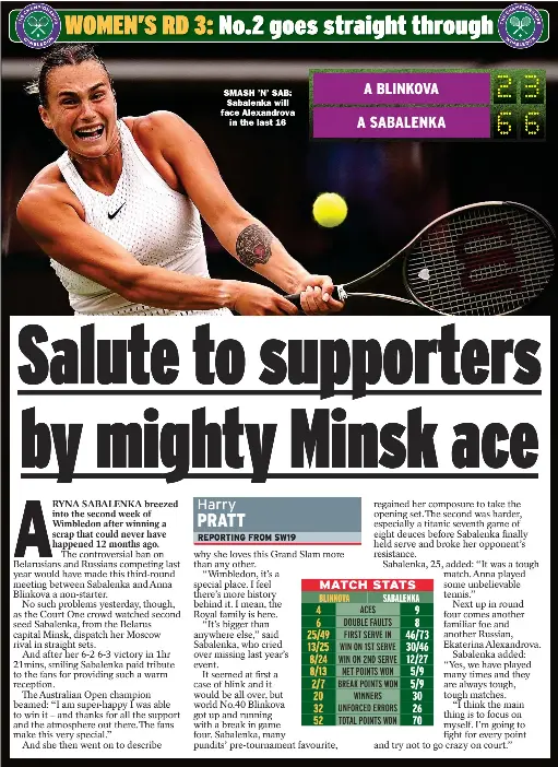 Salute to supporters by mighty Minsk ace - PressReader