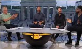 Gary Lineker appears to wear his own clothing range during Euros ...