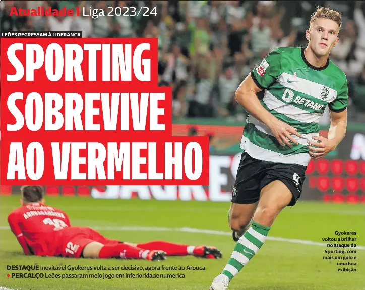 SPORTING SOBREVIVE AO VERMELHO - PressReader