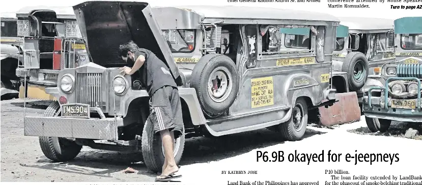 P6.9B okayed for e-jeepneys - PressReader