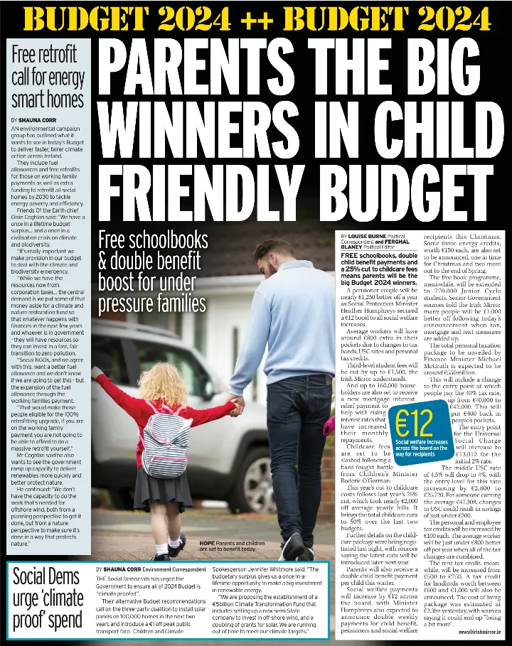 PARENTS THE BIG WINNERS IN CHILD FRIENDLY BUDGET - PressReader