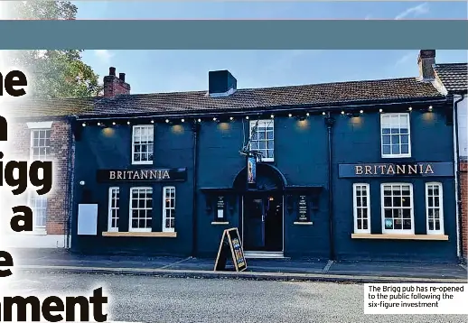 Inside The Britannia Inn in Brigg following a six-figure refurbishm­ent ...