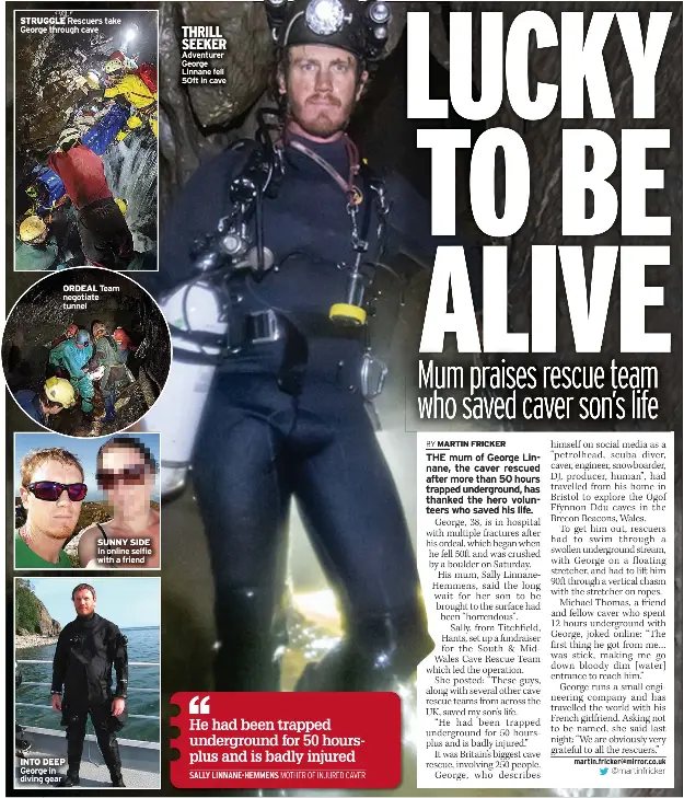 LUCKY TO BE ALIVE - PressReader