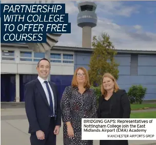 High-flyers given boost as airport helps to set up academy - PressReader