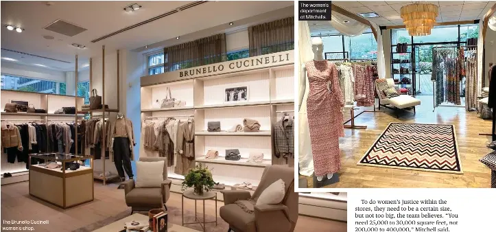 The Secret Is Out: Mitchells Stores Sell More Women’s Than Men’s - PressReader