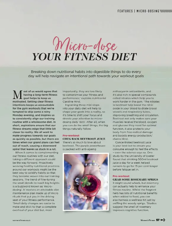 Micro-dose YOUR FITNESS DIET - PressReader