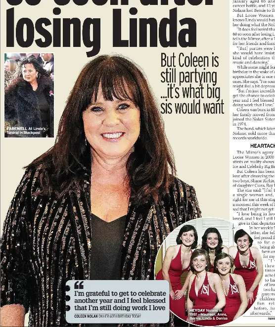 It feels weird turning 60 so soon after losing Linda - PressReader
