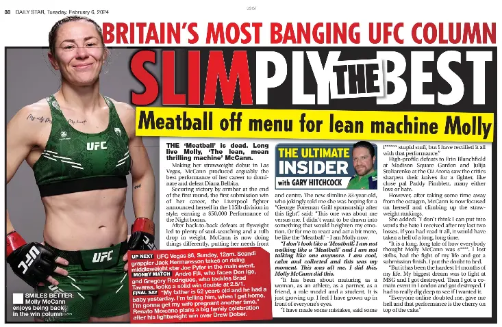 Meatball off menu for lean machine Molly SIMPLY THE BEST - PressReader