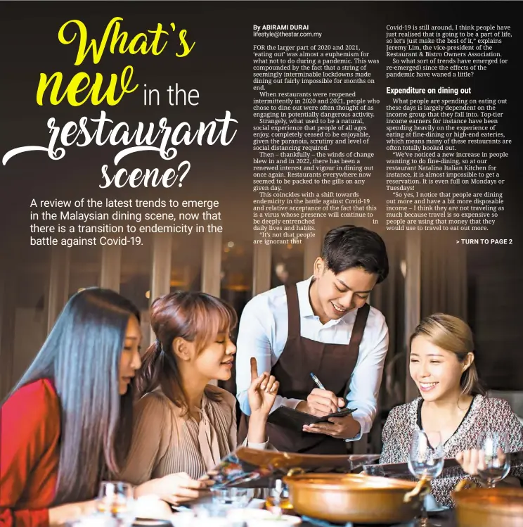 What's new in the restaurant scene? - PressReader