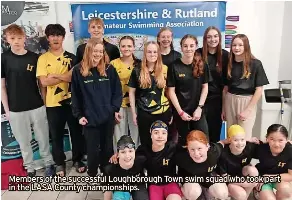 Championsh­ip medal success for swim club | Loughborou­gh Echo ...