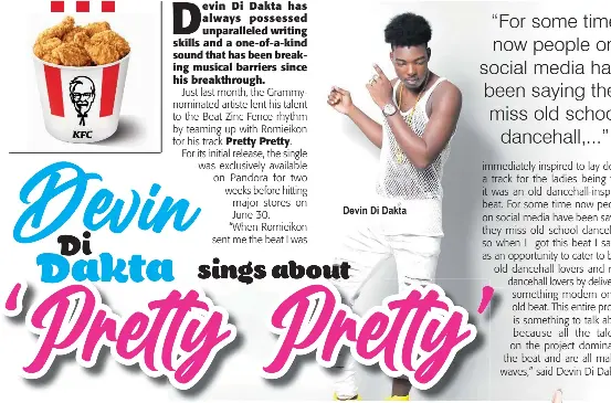 Devin Di dakta sings about "Pretty Pretty" - PressReader