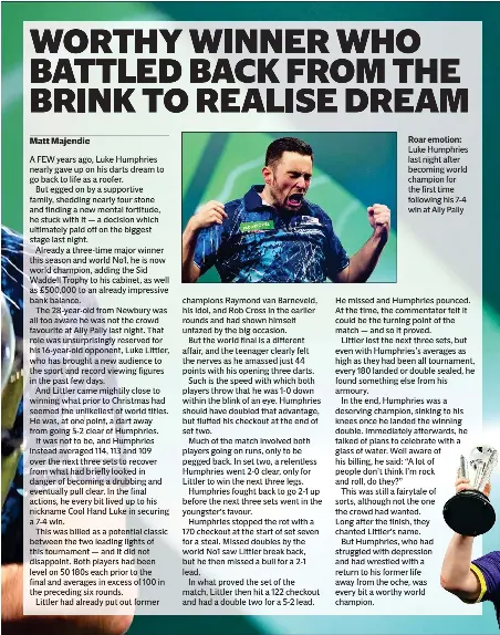 WORTHY WINNER WHO BATTLED BACK FROM THE BRINK TO REALISE DREAM - PressReader