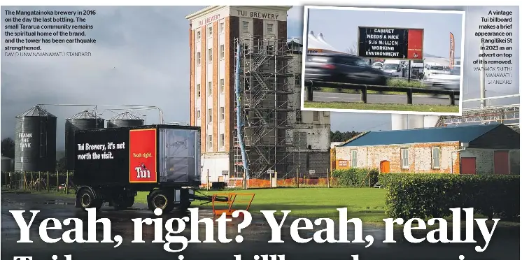 Yeah, right? Yeah, really Tui beer revives billboard campaign - PressReader