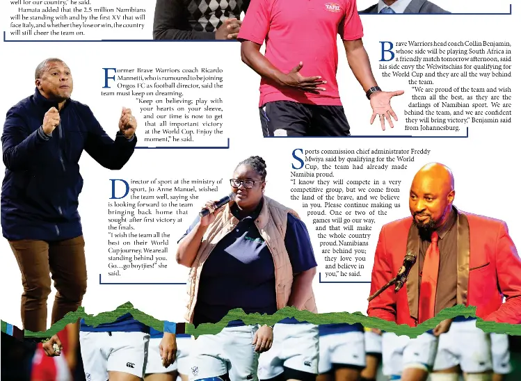 Namibians wish Welwitschi­as luck - PressReader