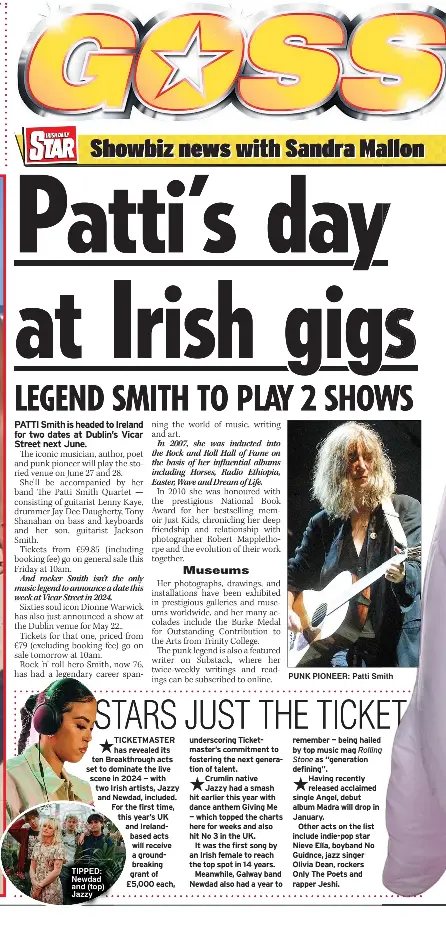 Patti’s day at Irish gigs - PressReader