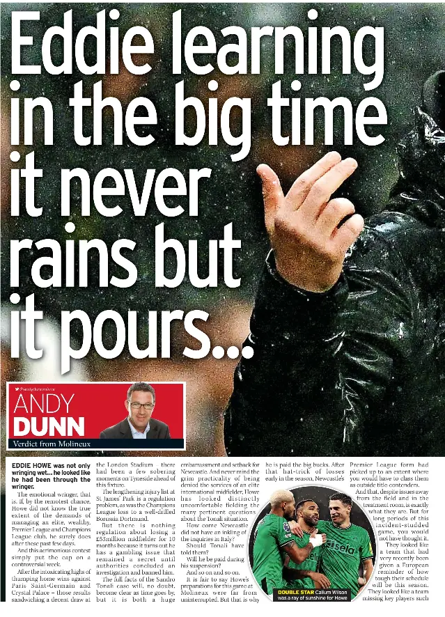 Eddie learning in the big time it never rains but it pours... - PressReader