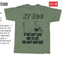 YAMAHA XT500 T-SHIRT - PressReader