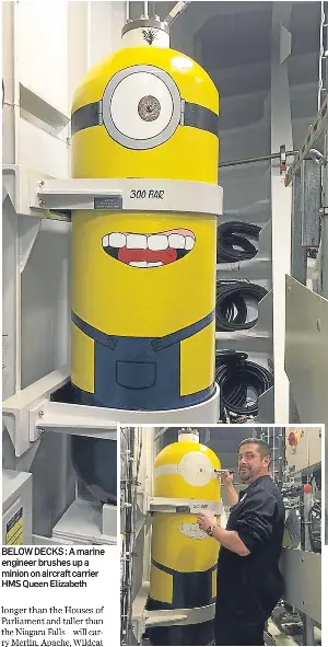 Minion gets makeover on Navy’s biggest ship - PressReader