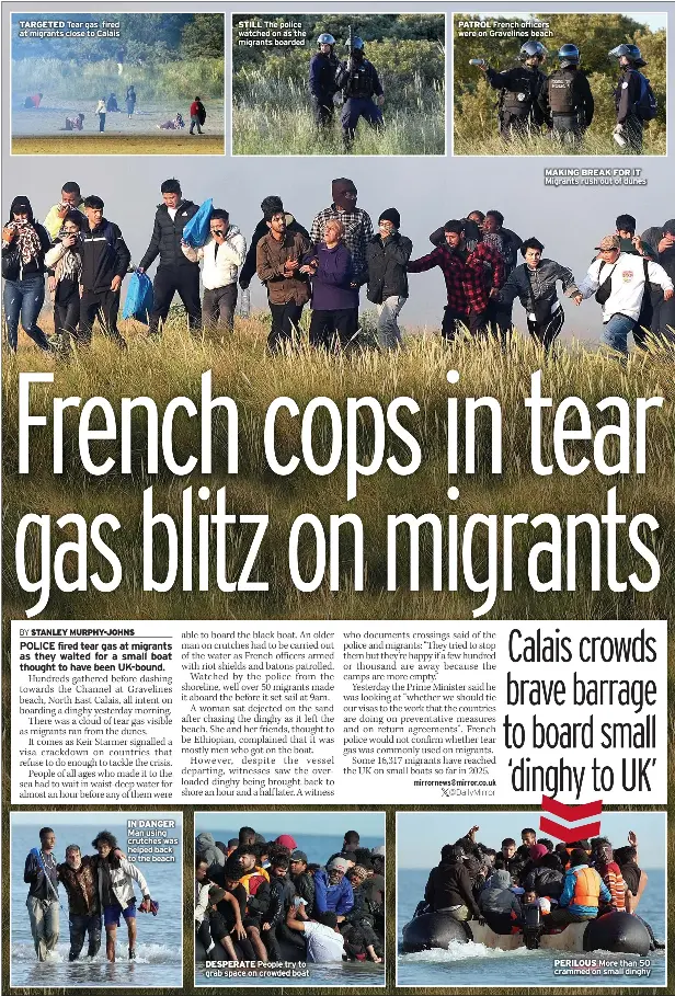 French cops in tear gas blitz on migrants - PressReader