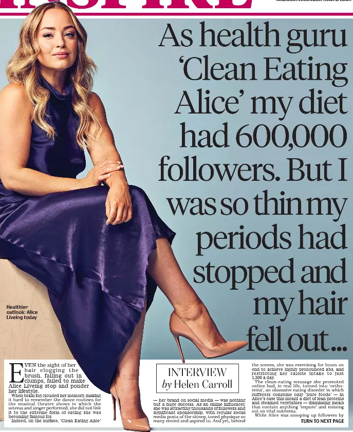 As health guru ‘Clean Eating Alice’ my diet had 600,000 followers. But ...