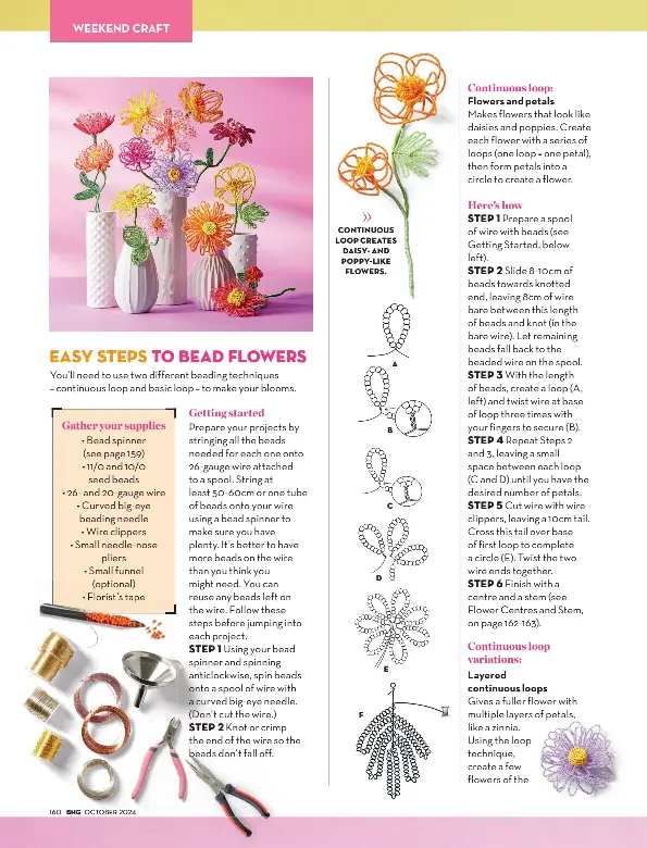EASY STEPS TO BEAD FLOWERS - PressReader