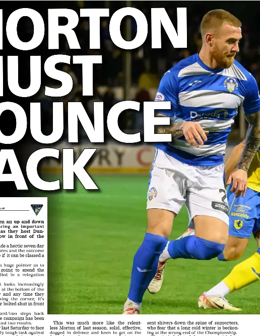 TON AIM FOR WIN TO END WEEK MORTON MUST BOUNCE BACK - PressReader