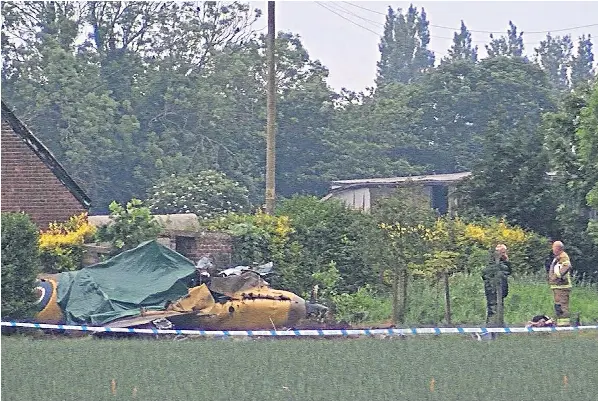 Pilot killed in Spitfire crash near RAF training base - PressReader