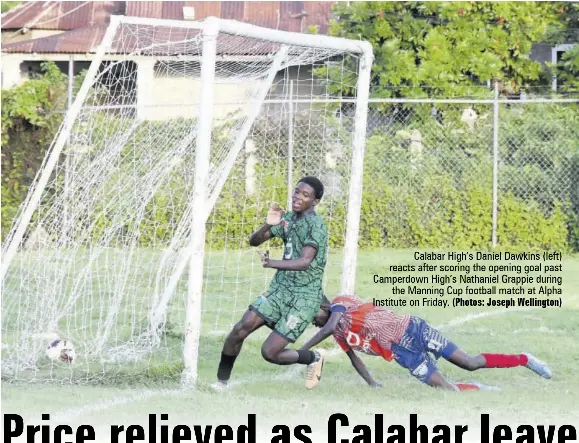 Price relieved as Calabar leave it late to defeat Camperdown - PressReader